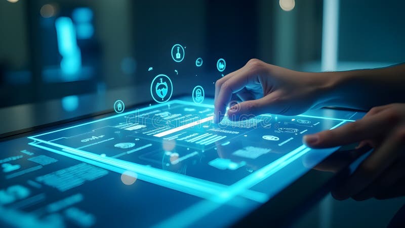 Augmented Reality Interface Displaying Information on a Smart Glass ...