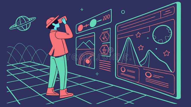 Augmented Reality Interface, Futuristic Tech and Digital Information ...