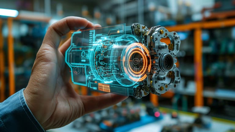 Augmented Reality Interface, Guiding Assembly Process, Digital Stock ...