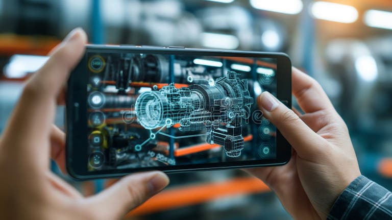 Augmented Reality Interface, Guiding Assembly Process, Digital Stock ...