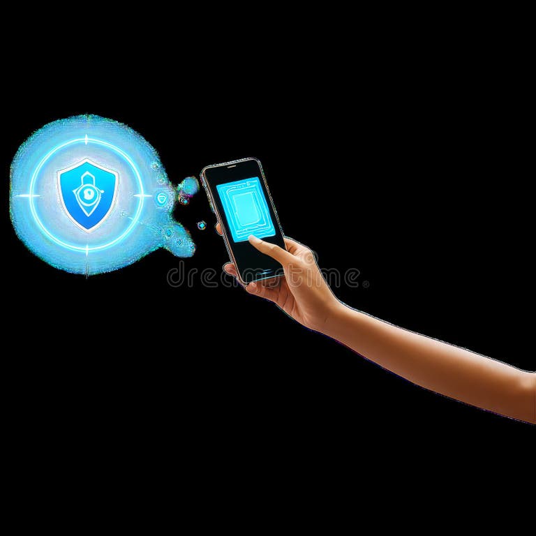 Augmented Reality Interface with Holographic Controls, Futuristic ...