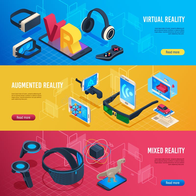 Virtual Reality Device. Isometric Immersion Training Experience in Vr ...