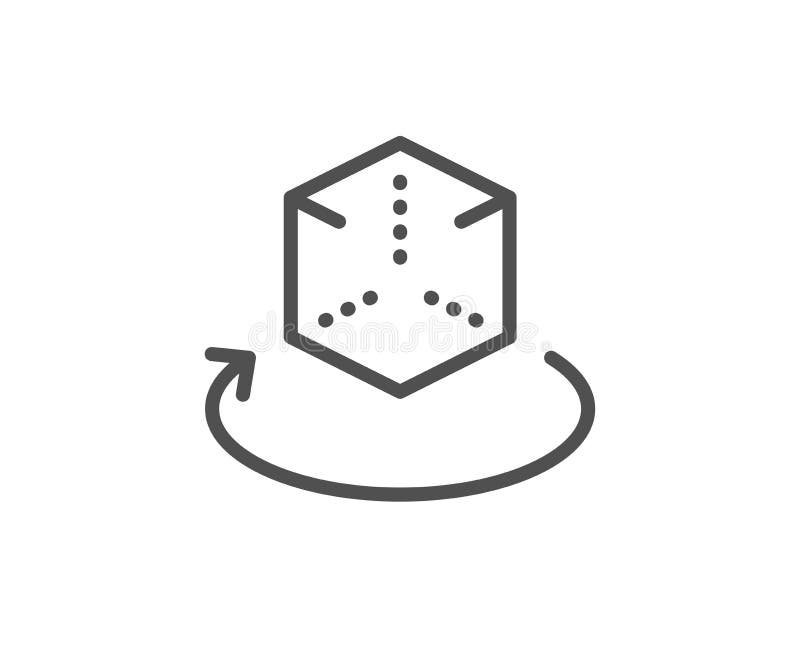 Augmented Reality Line Icon. VR Simulation Sign. 3d Cube. Vector Stock ... Augmented Reality Line Icon. VR Simulation Sign. 3d Cube. Vector Stock ...