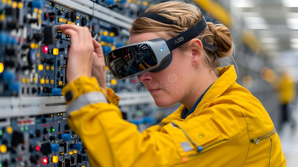 Augmented Reality Maintenance, Technician Using Smart Glasses for ...