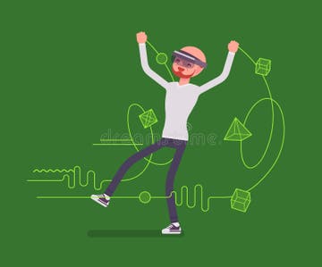 Augmented Reality Headset Drawing Stock Illustrations – 753 Augmented ...