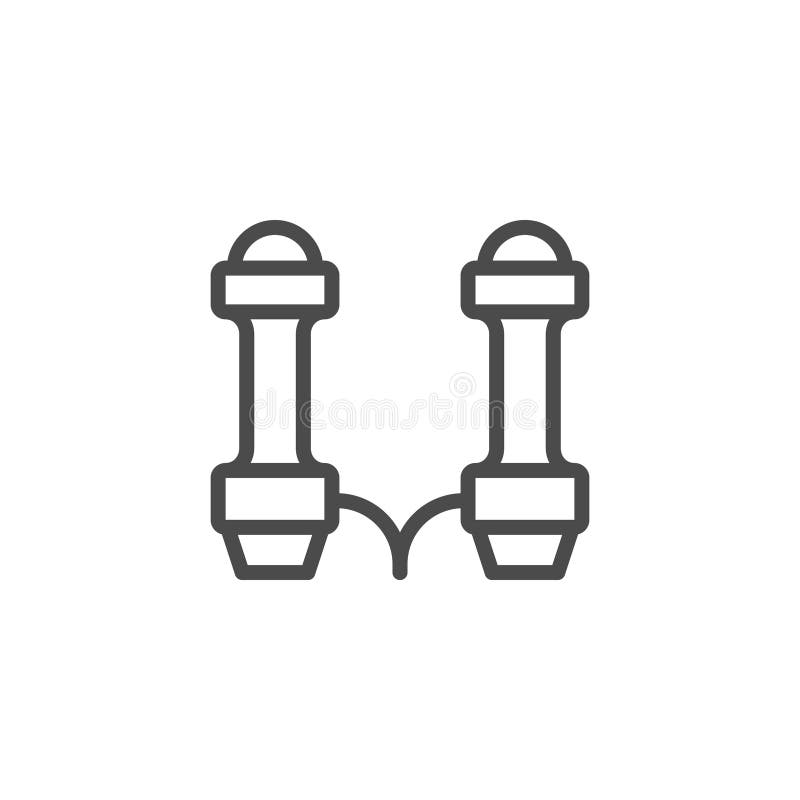 Augmented Reality Manipulator Line Outline Icon Stock Vector ...