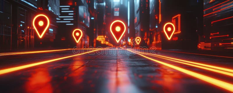 Augmented Reality Navigation in a Virtual Cityscape with Location Pins ...