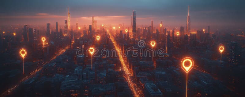 Augmented Reality Navigation in a Virtual Cityscape with Location Pins ...