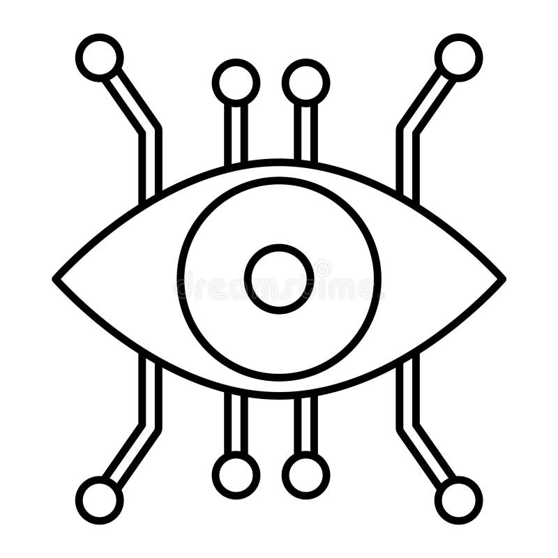 Augmented Reality Outline Vector Icon Which Can Easily Modify or Edit ...