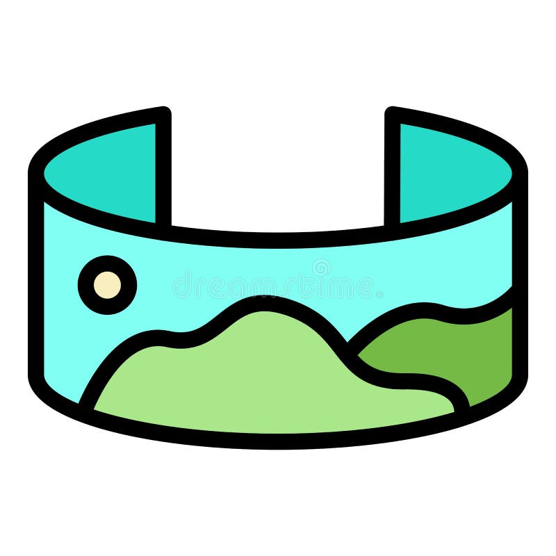 Augmented Reality Panorama Icon Color Outline Vector Stock Vector ... Augmented Reality Panorama Icon Color Outline Vector Stock Vector ...