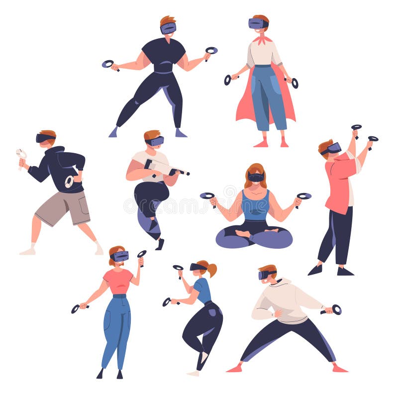 Augmented Reality with People Characters in Virtual Reality Glasses ...