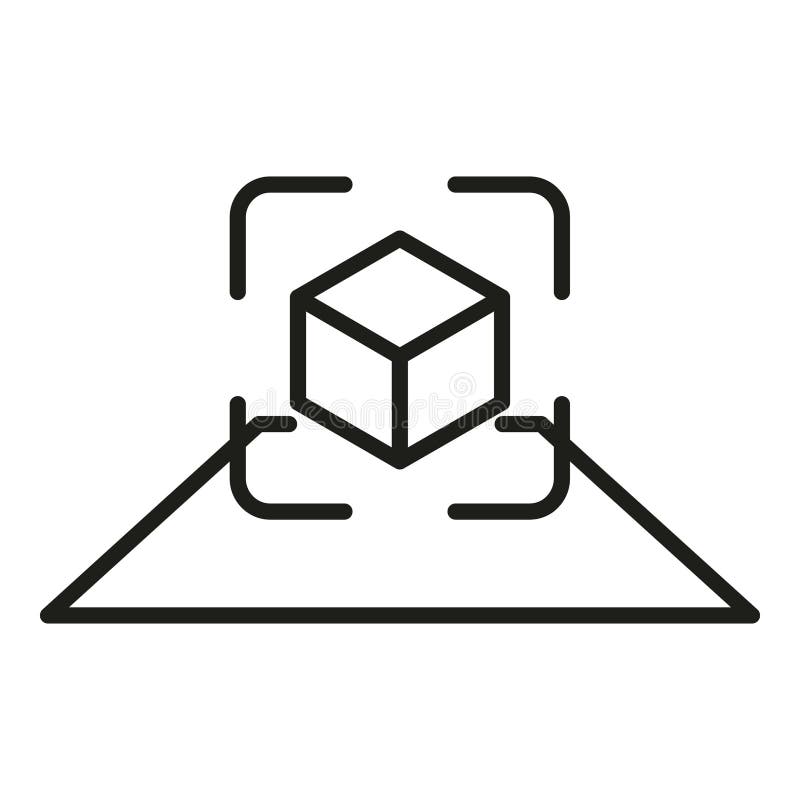 Augmented Reality Space Icon Outline Vector. Vr Device Stock Vector ...