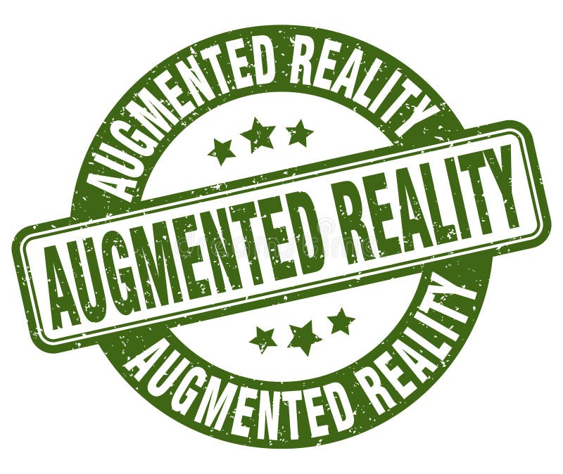 Augmented Reality Stamp. Augmented Reality Label. Round Grunge Sign ...