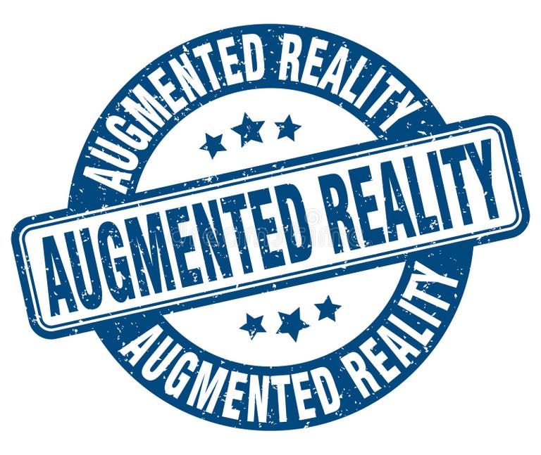 Augmented Reality Stamp. Augmented Reality Label. Round Grunge Sign ...