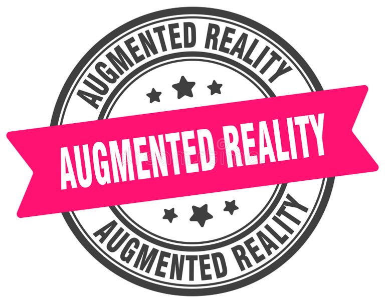 Augmented Reality Stamp. Augmented Reality Label on Transparent ...