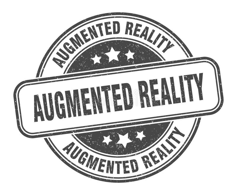 Augmented Reality Stamp. Augmented Reality Round Grunge Sign Stock ...