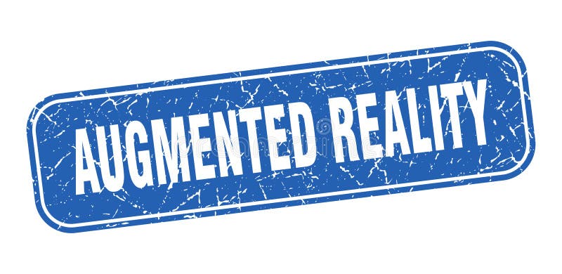 Augmented Reality Banner Template. Augmented Reality Ribbon Label Stock ...