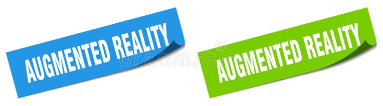 Augmented Reality Sticker. Augmented Reality Sign Set Stock Vector ...