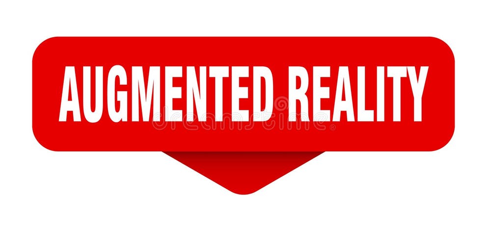 Augmented Reality Sticker. Augmented Reality Sign on Transparent ...