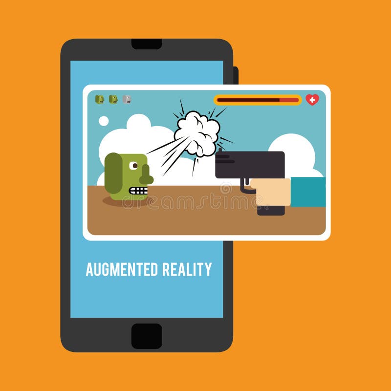 Augmented Reality Technology Icon Stock Vector - Illustration of game ...