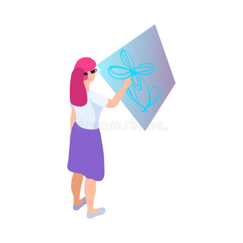Augmented Reality Icon stock vector. Illustration of vision - 259044574