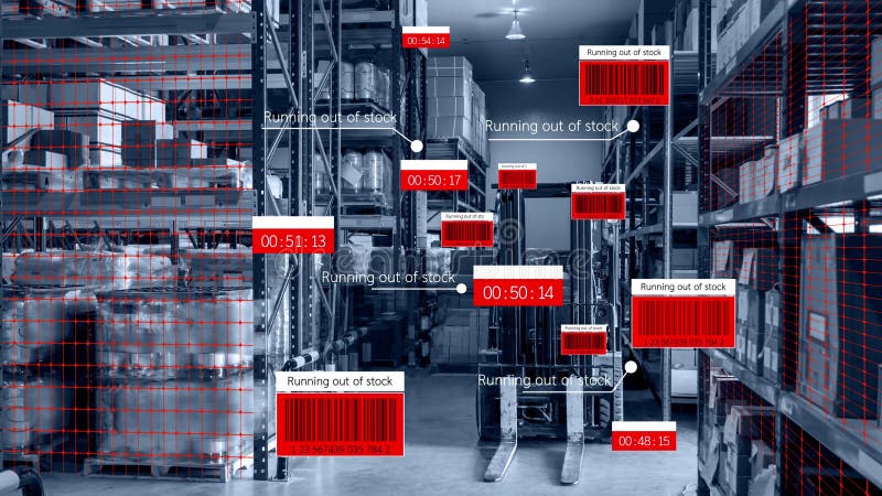 Augmented Reality Technology System in Deft Smart Warehouse Stock Video ...