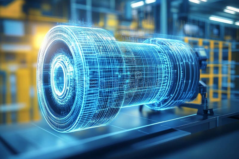 Augmented Reality is Used by Engineers in a Digital Factory To Preview ...