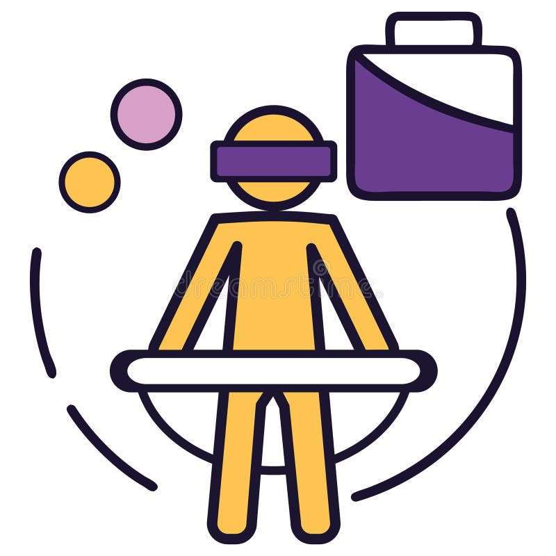 Augmented Reality User Digital Interaction Icon Stock Vector ...