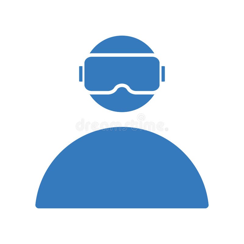 Augmented, Virtual Reality, Vr Icon. Blue Color Design Stock Vector ...