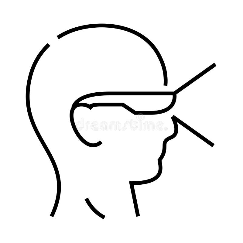 Outline Vision Vector Icon. Isolated Black Simple Line Element ...