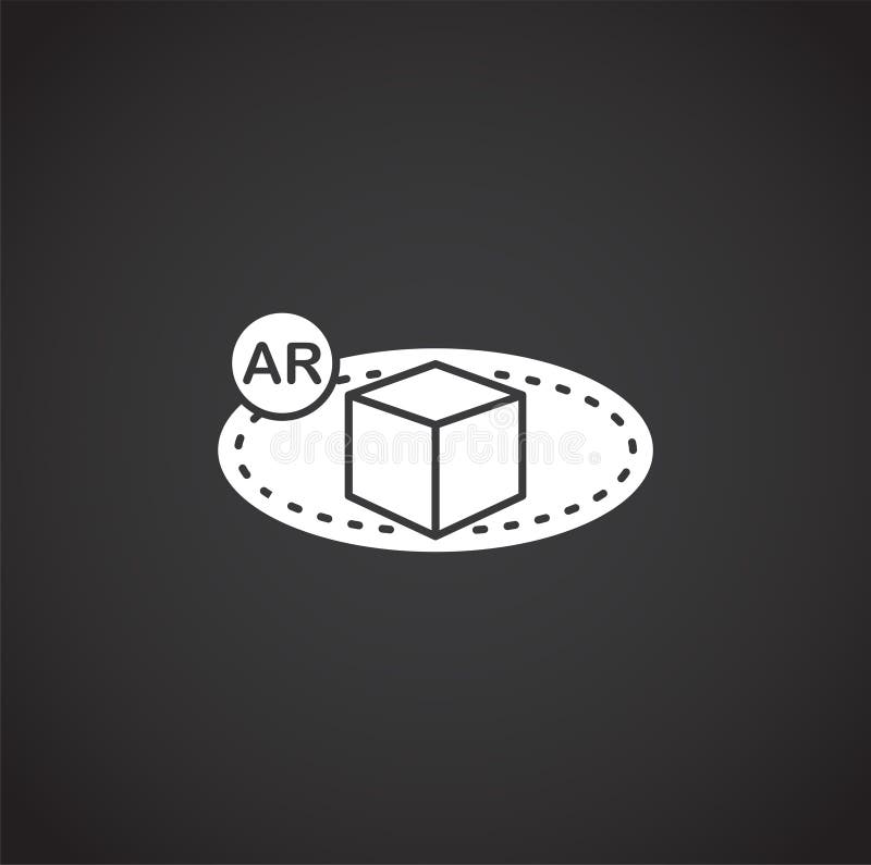 Augmeted Reality Related Icon on Background for Graphic and Web Design ...