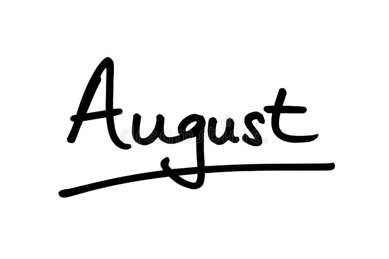 August Handwriting Stock Illustrations – 699 August Handwriting Stock ...