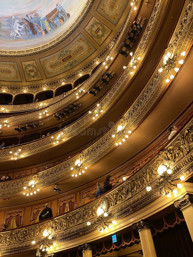 10 of August 2023 - Buenos Aires, Argentina: Interior of the Teatro ...