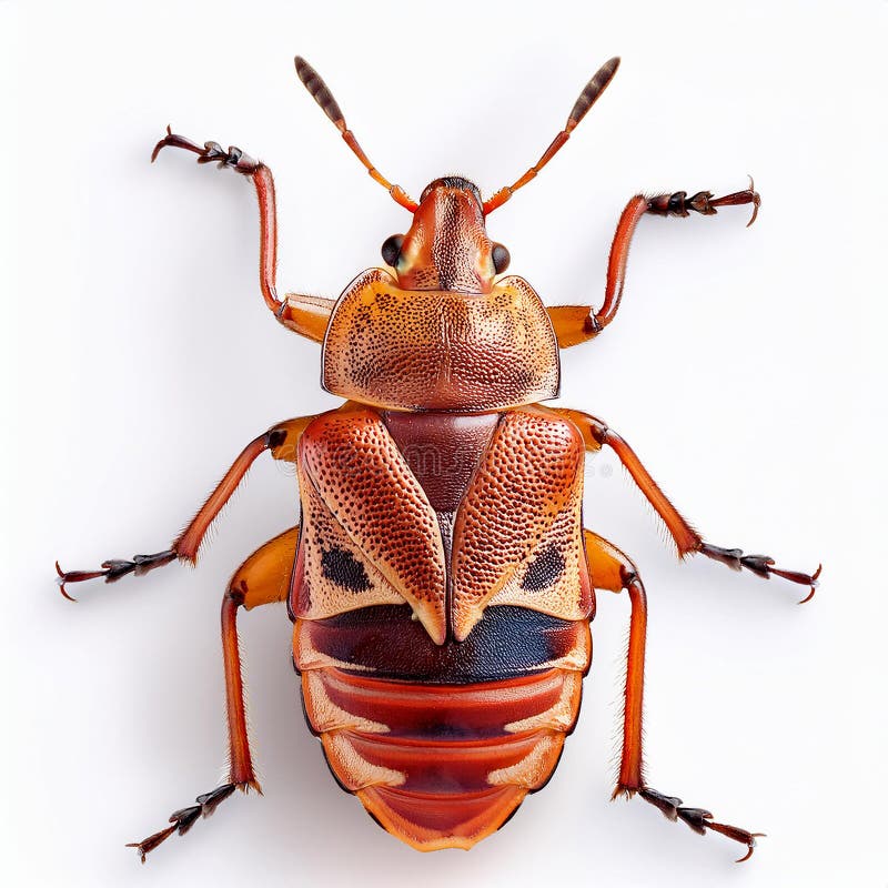 August Bug, Isolated on a White Background Stock Illustration ...