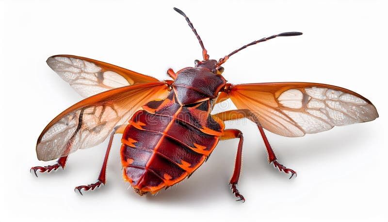 August Bug, Isolated on a White Background Stock Illustration ...