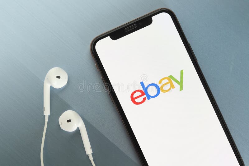 Ebay Application on Smartphone Screen Editorial Stock Image - Image of ...
