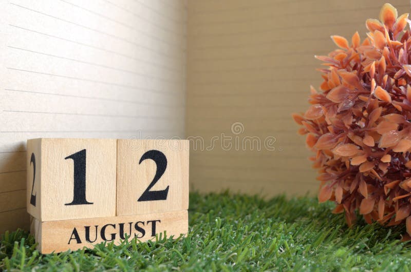 August 12, Natural Cover. stock photo. Image of concept - 200363810