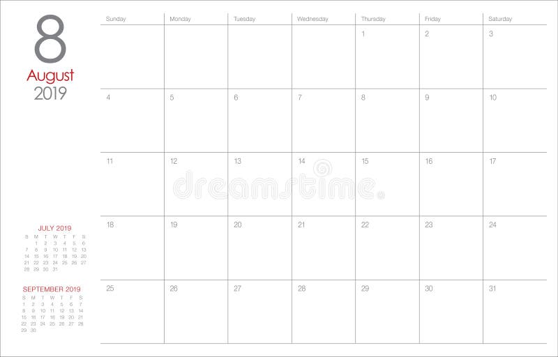 August 2019 Desk Calendar Vector Illustration Stock Vector ... August 2019 Desk Calendar Vector Illustration Stock Vector ...