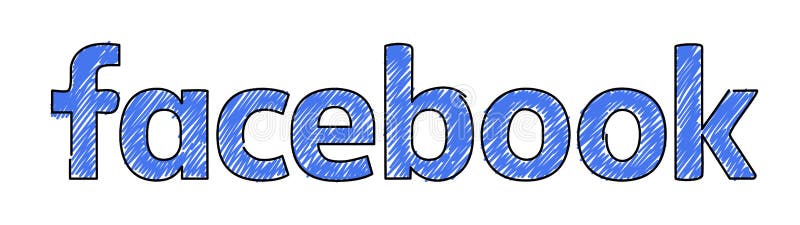Hand Drawn Facebook Logo Stock Illustrations – 238 Hand Drawn Facebook ...