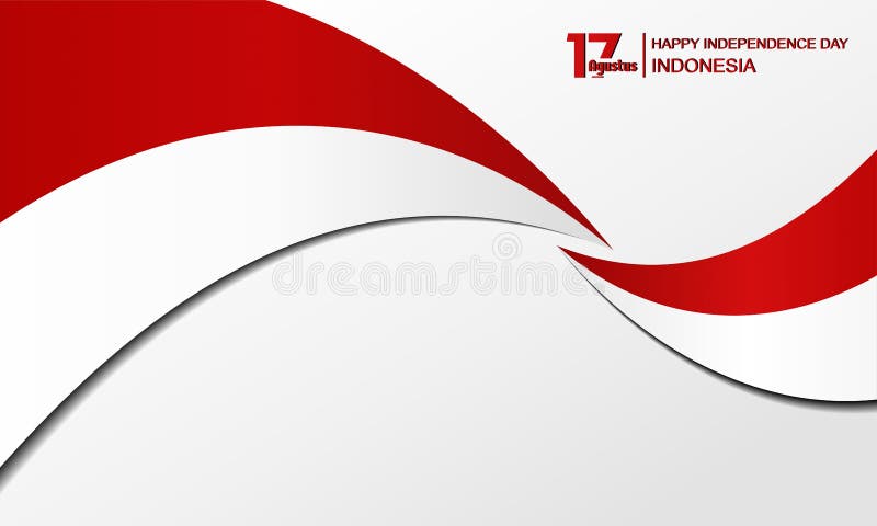 17 August. Happy Independence Day Republic of Indonesia, Background ...