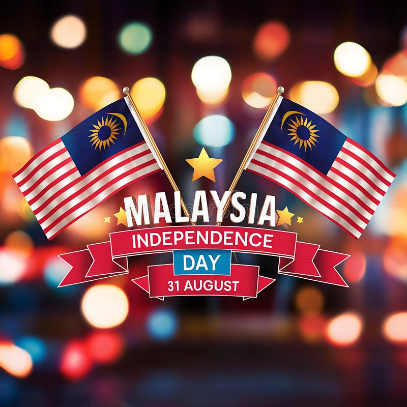 31 August Happy Malaysia Independence Day Celebration with Lighting and ...