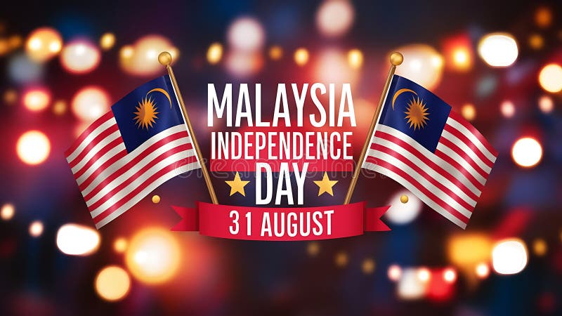 31 August Happy Malaysia Independence Day Celebration with Lighting and ...