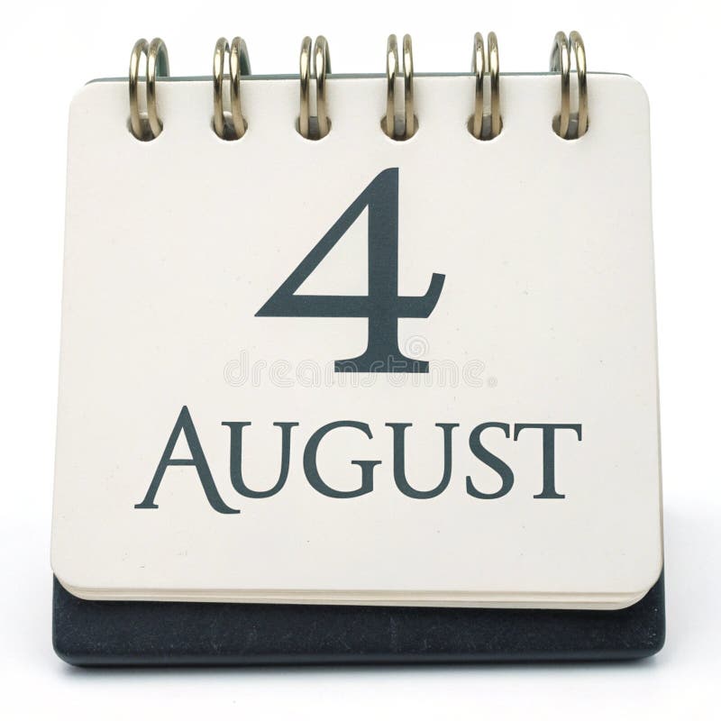 4 August Icon stock illustration. Illustration of specialevent - 363636551