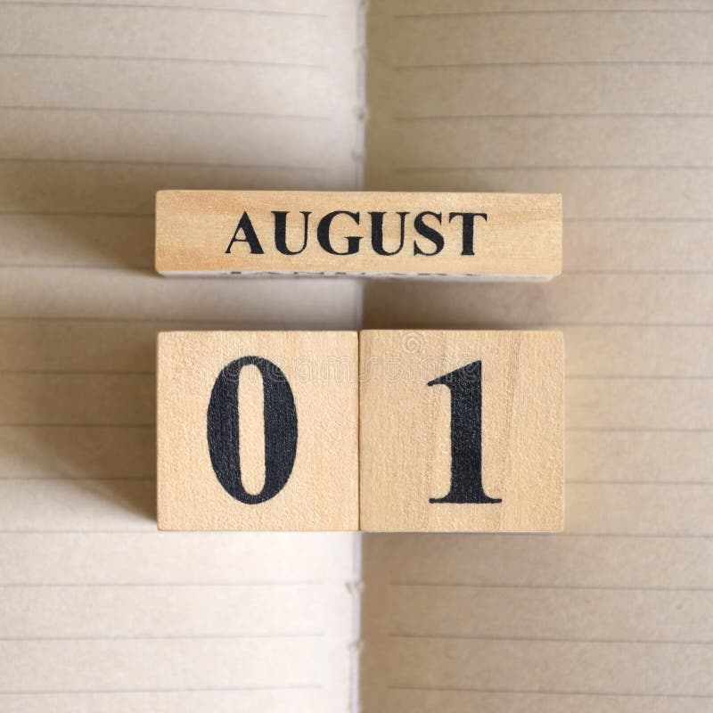 August 01, Icon Design with Number Cube. Stock Image - Image of april ...