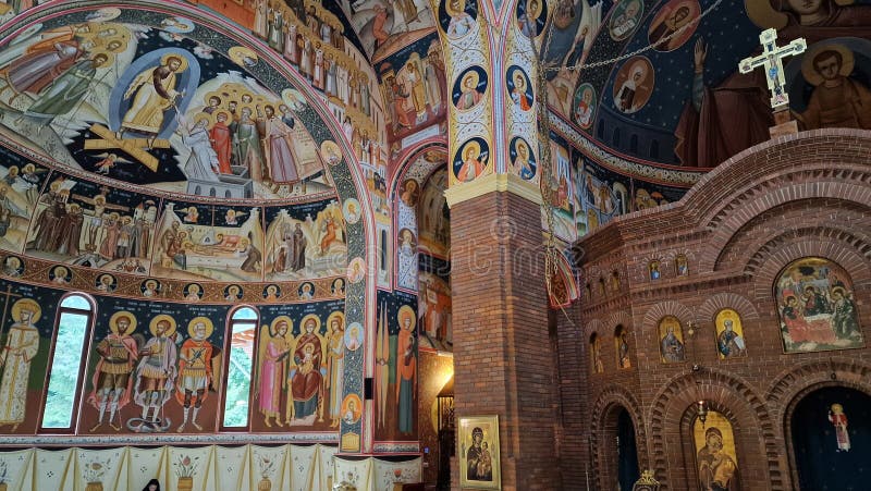 Interior of the New Royal Cathedral, in Curtea De Arges, Romania ...