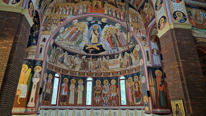 Interior of the New Royal Cathedral, in Curtea De Arges, Romania ...