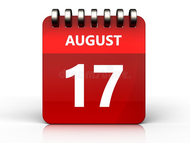 August-Monat stock abbildung. Illustration von kalender - 58961156