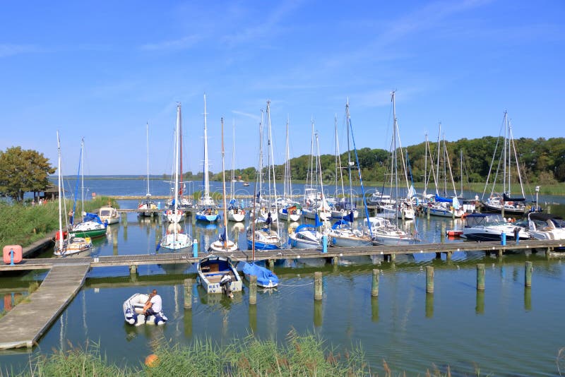August 14 2022 - Karnin, Usedom, Germany: Tranquil Hustle and Bustle in ...