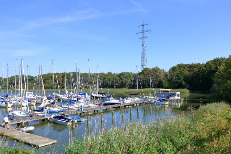 August 14 2022 - Karnin, Usedom, Germany: Tranquil Hustle and Bustle in ...
