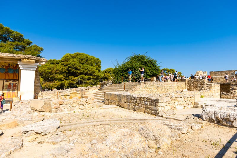 August 25 2021 - Knossos Crete, Top View, Greece Editorial Photography ...